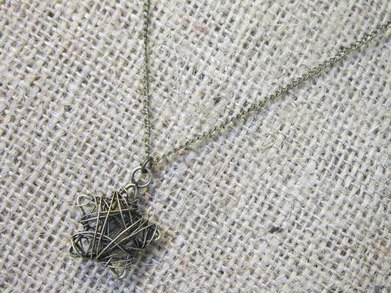 Bronze Wirework Star Necklace | Dragonrat Jewellery